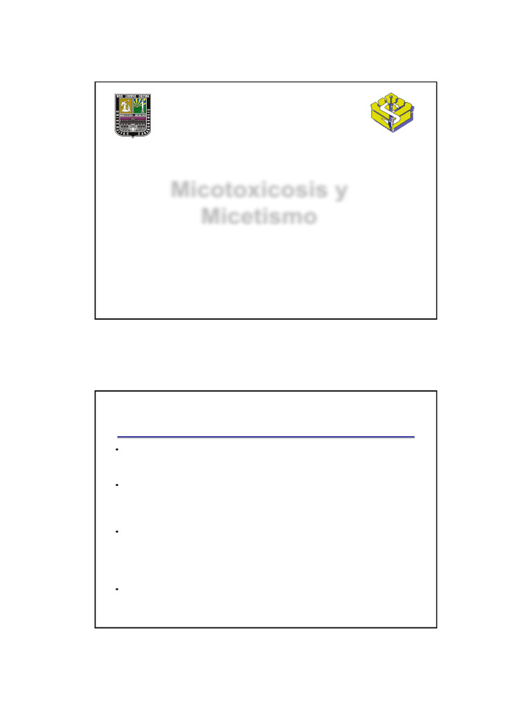 Tema 26 (Micotoxicosis y Micetismo) | PDF | Micotoxinas