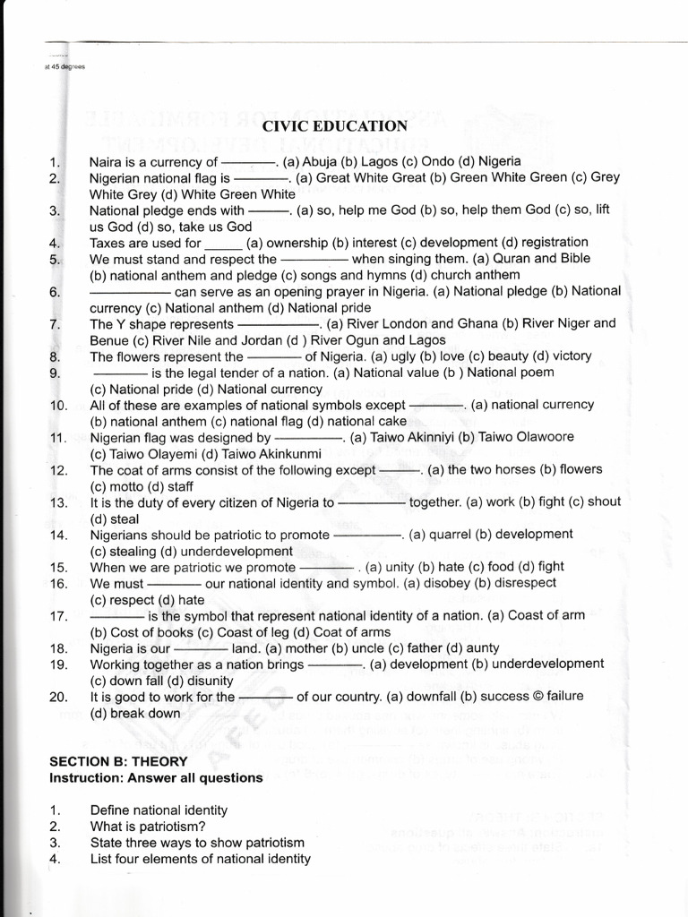 Civic Education Grade 3 | PDF