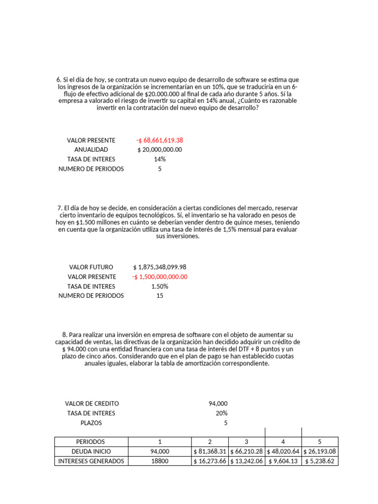 Valor Presente | PDF | Interés | Tasas de interés