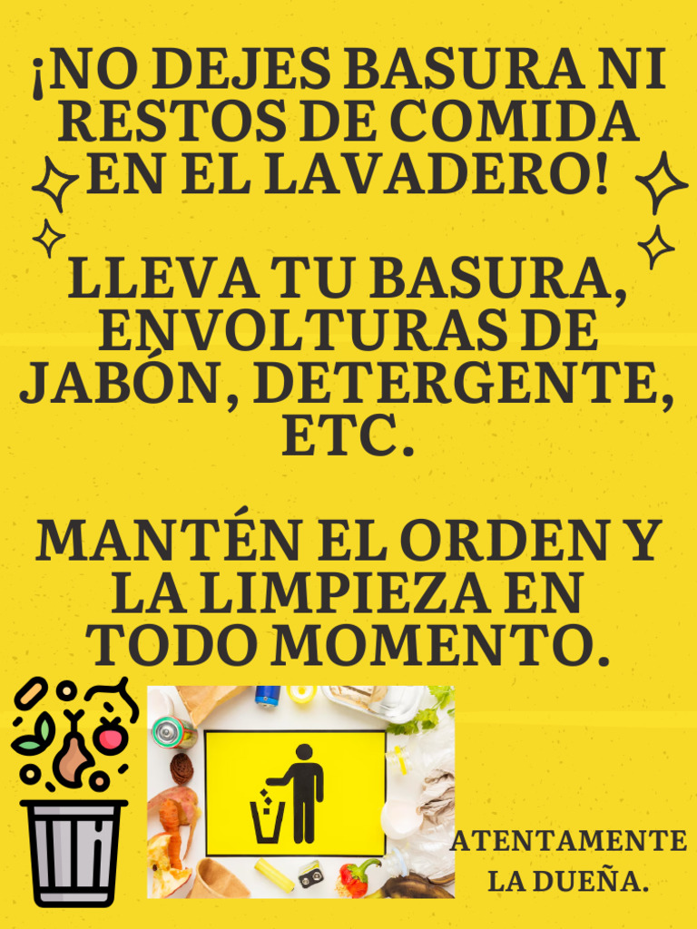 Yellow and Black Minimalist Simple Keep Clean Bathroom Poster (1) | PDF