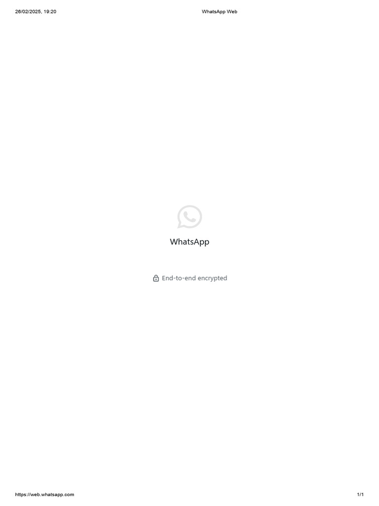 WhatsApp Web Access Guide | PDF