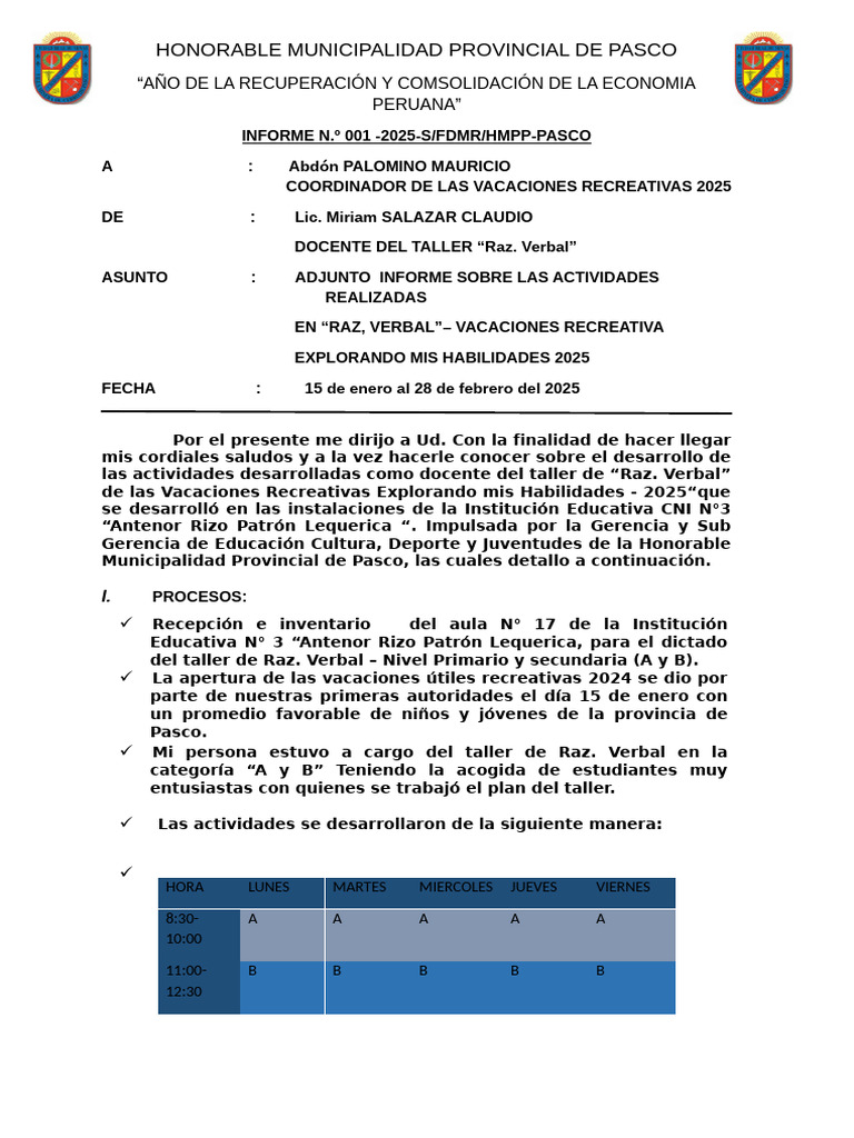 Informe - Final - 1. Raz Verbal | PDF | Cognición