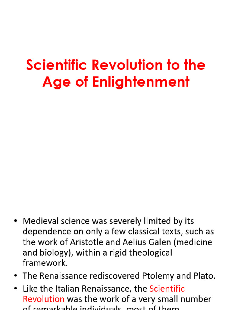Scientific Revolution and Enlightenment Insights | PDF | Galileo ...