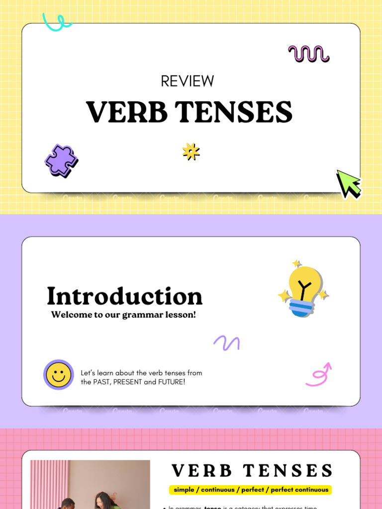 Verb Tenses Review | PDF | Grammatical Tense | Perfect (Grammar)