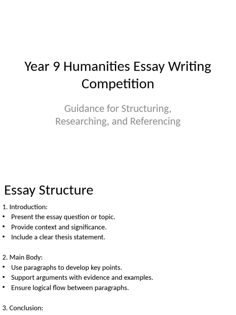 Year 9 Essay Writing Guide | PDF