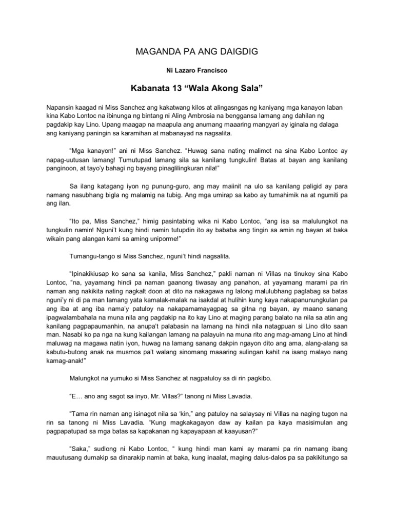 Maganda Pa Ang Daigdig | PDF