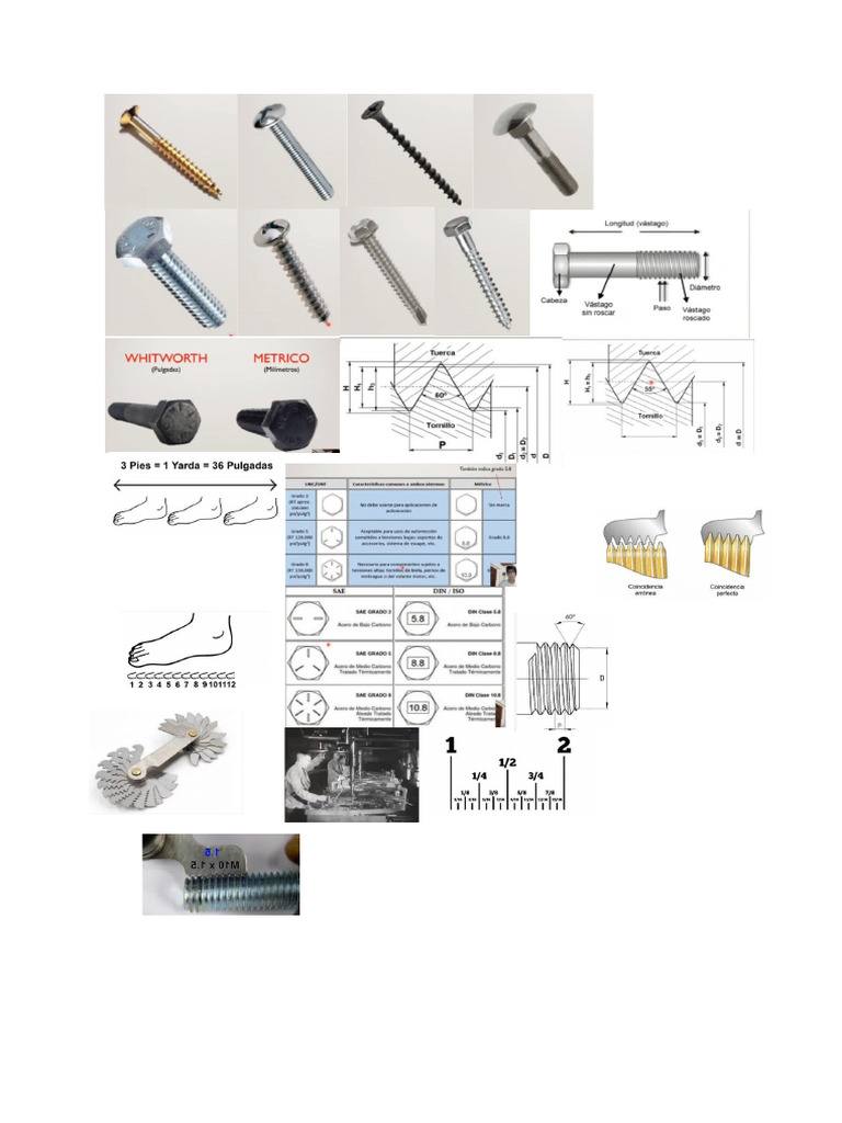 tornillos y tuercas | PDF