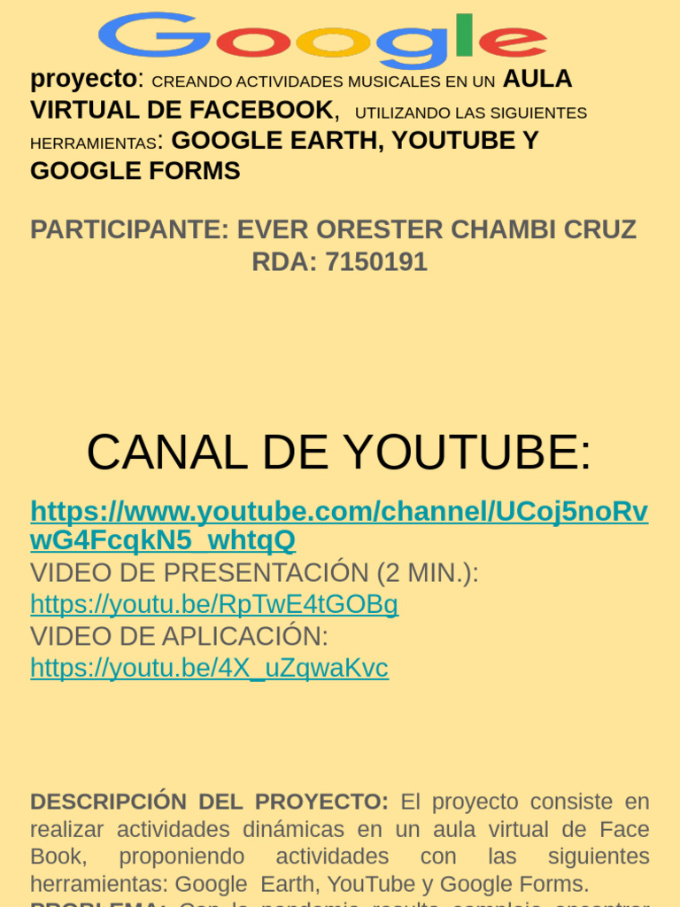 proyecto_ CREANDO ACTIVIDADES MUSICALES EN UN AULA VIRTUAL DE FACEBOOK, UTILIZANDO LAS ...