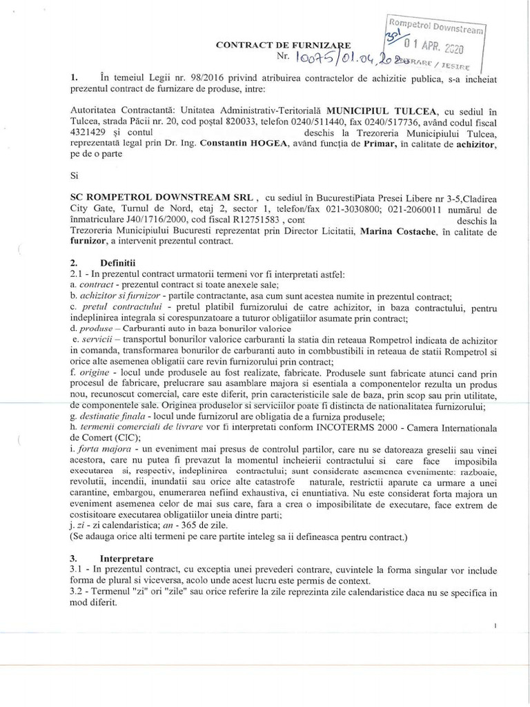 Contract Bonuri Valorice Combustibil | PDF