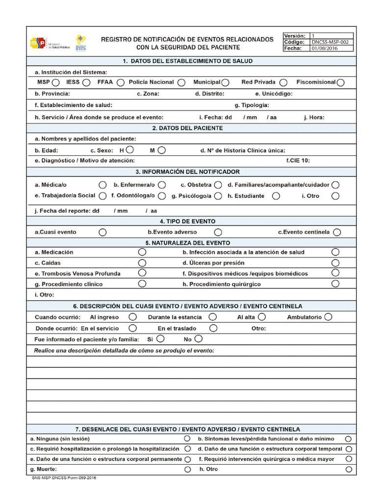 SNS-MSP-DNCSS-Form-059-2016 | PDF
