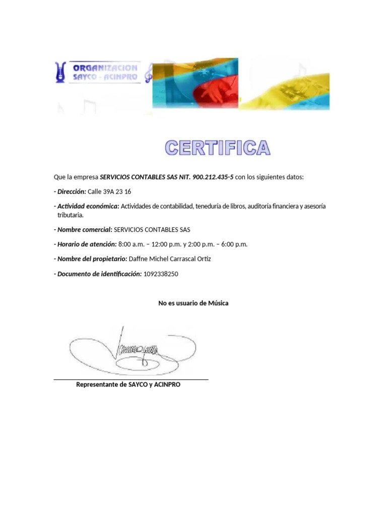 Sayco y Acinpro | PDF