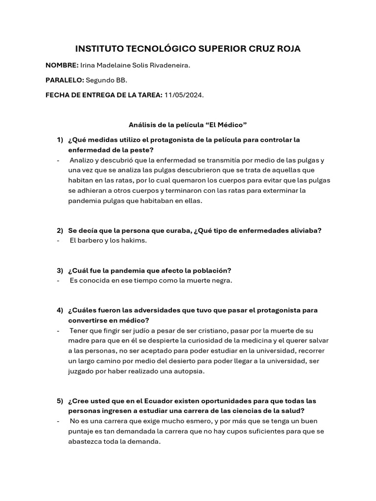 Análisis de "El Médico" y su impacto | PDF