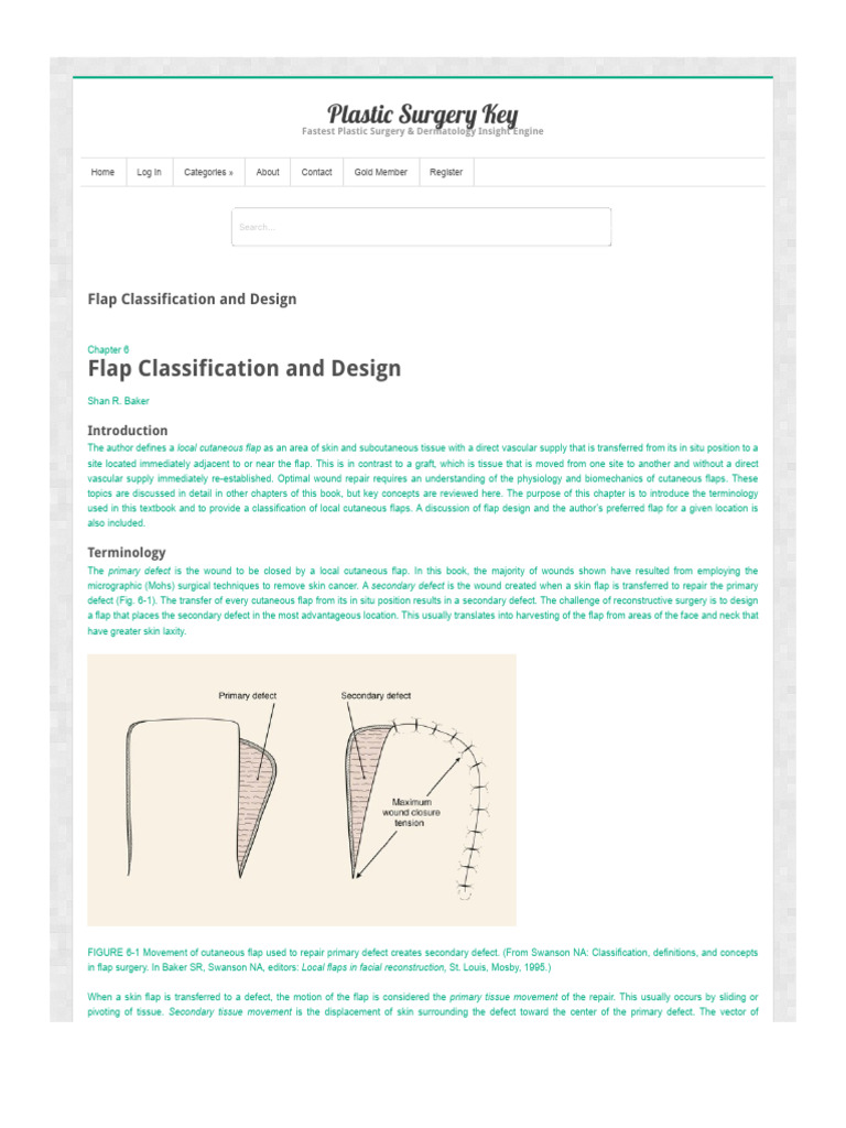 Flap Classification in Cutaneous Surgery | PDF