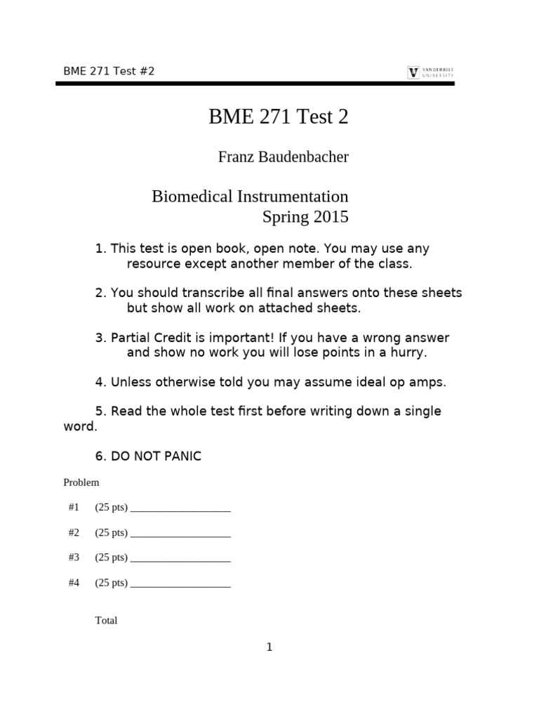 test 02 2015 solutions | PDF | Resistor | Manufactured Goods