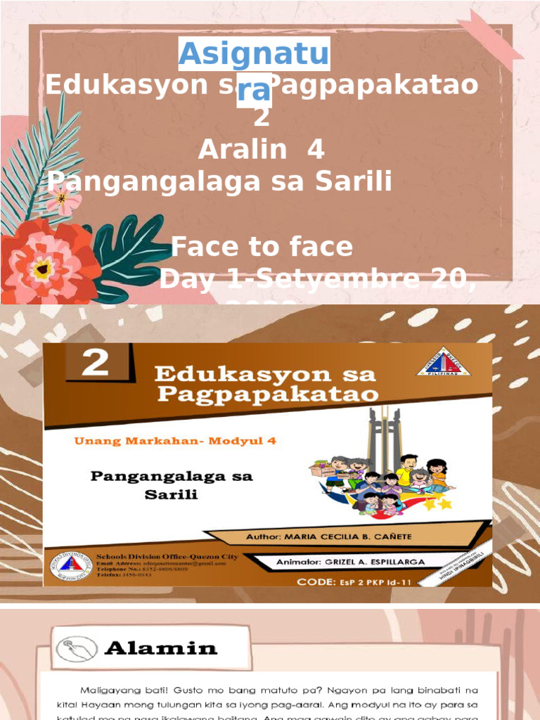 EsP DAY 2 F2F WK4 | PDF