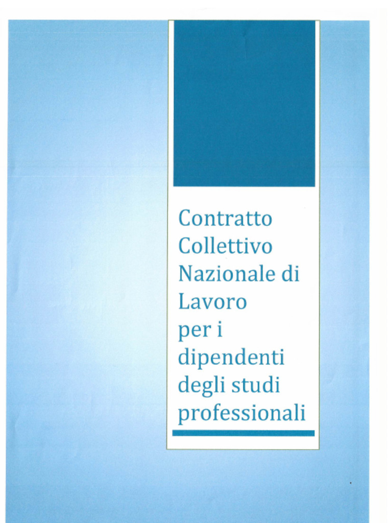 CCNL Studi Prof | PDF