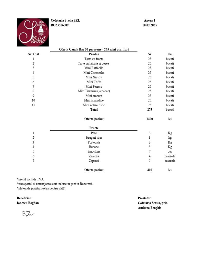 Ionescu Bogdan Anexa 15.02.2025 Semnat | PDF