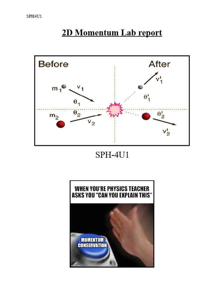 Anthony Hoang 2d Momentum Lab Pdf Momentum Collision