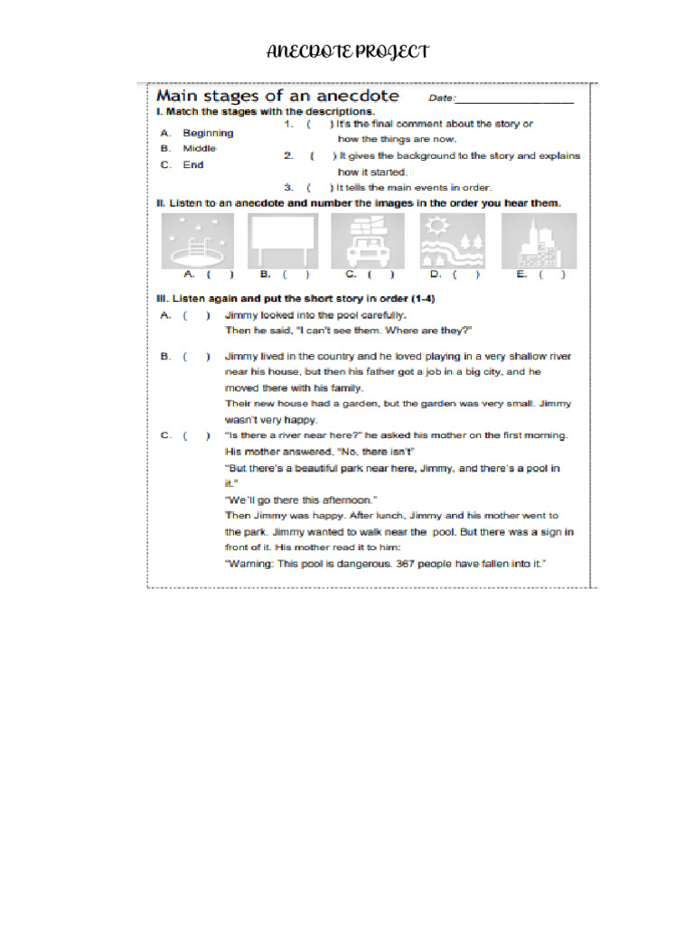 Anecdote Project | PDF