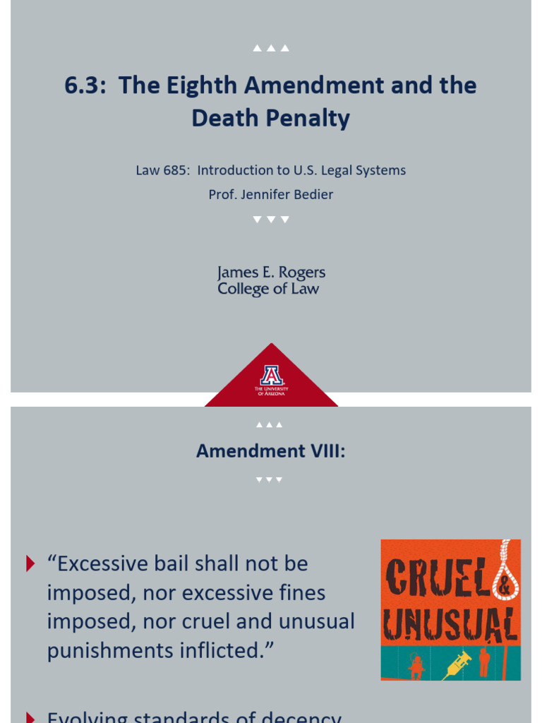 6.3 The Eighth Amendment and The Death Penalty | PDF | Eighth Amendment ...