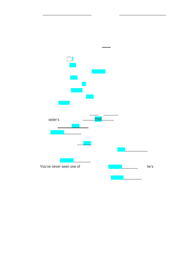 GRAMMAR - UNIT - 02 - Extra - Gram - Exercises SOFIA ZEBALLOS | PDF