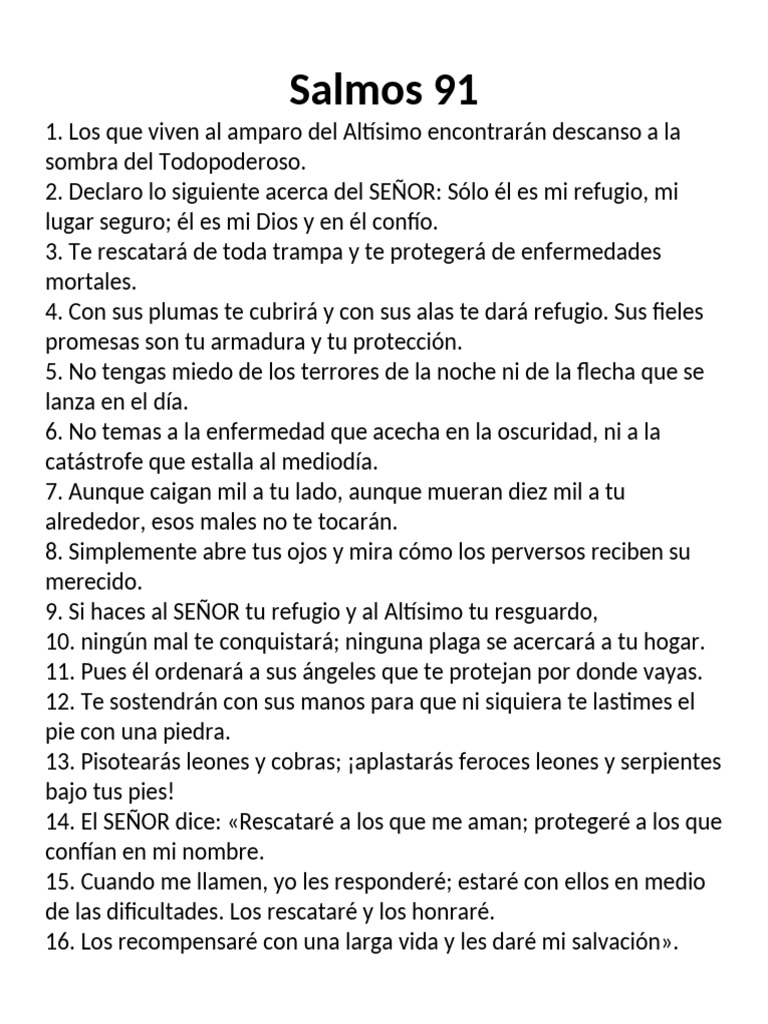 Salmos 91 | PDF