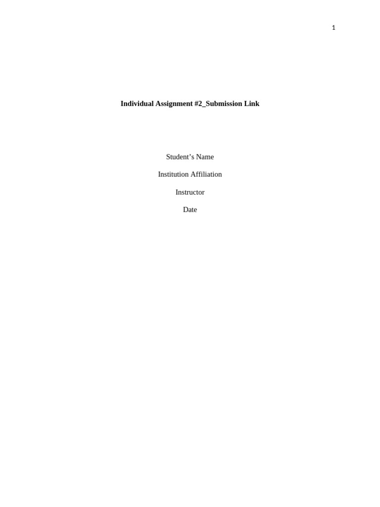 Individual Assignment 2 Submission Link Pdf Electronic Cigarette