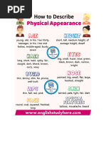 Describing People: Physical Appearance Guide | PDF | Hair | Blond