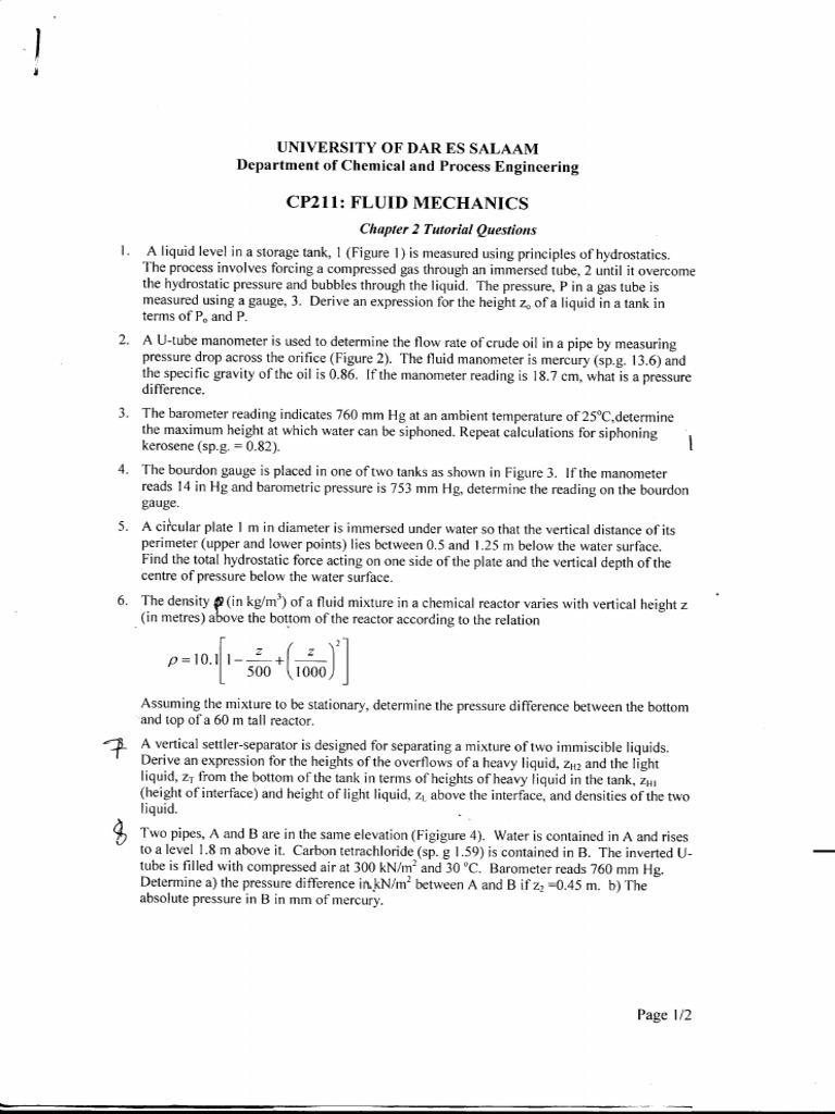 CP211 Tutorial 2 | PDF