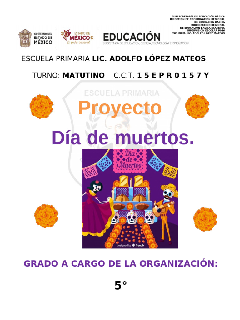 Proyecto Día de Muertos en Primaria | PDF | México