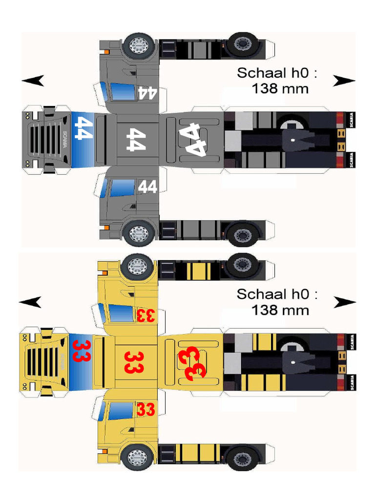 Scania Slotcar PaperCraft | PDF