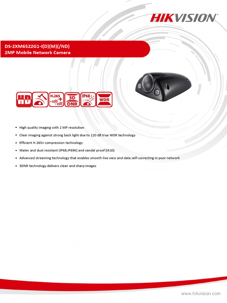 DS-2XM6522G1-IDM_ND_Datasheet_20240822 | PDF | Camera Lens | Field Of View
