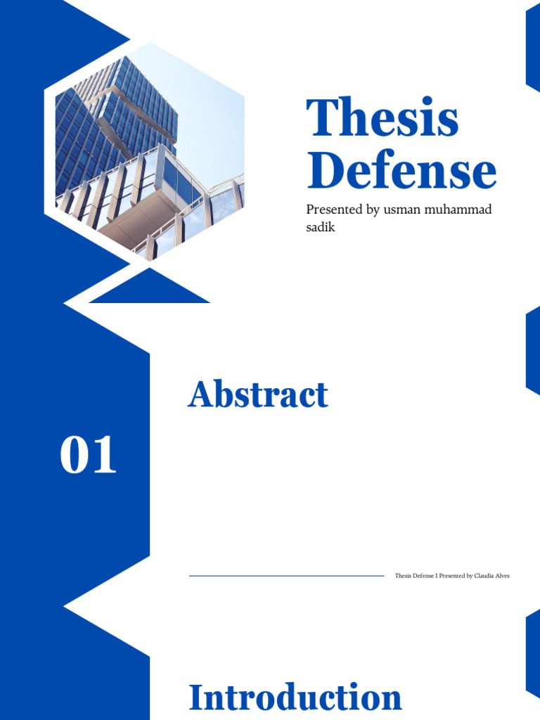 Thesis Defense Overview by Claudia Alves | PDF