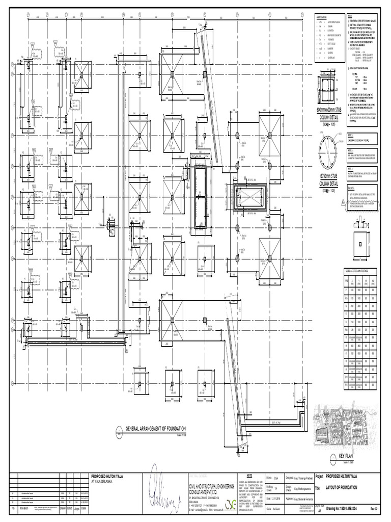 s04, s04.1, s04.2 - Foundation Layout and RF Detail Rev - 02 | PDF | Structural Engineering ...