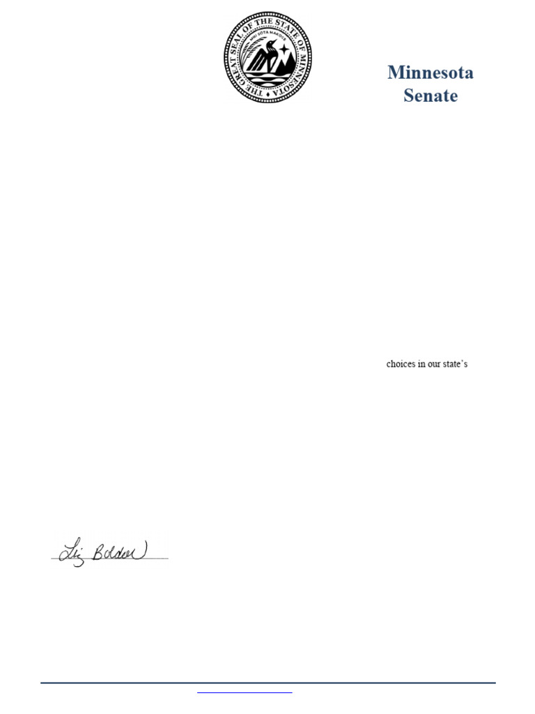 Letter From Senator Boldon | PDF