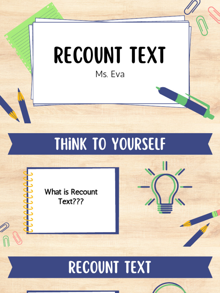 Understanding Recount Text Types | PDF | Human Communication | Syntax