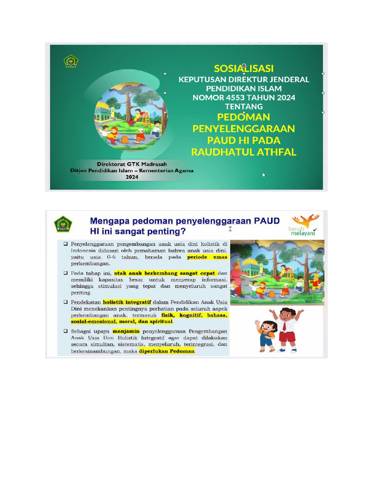 MATERI ZOOM PAUD HI | PDF