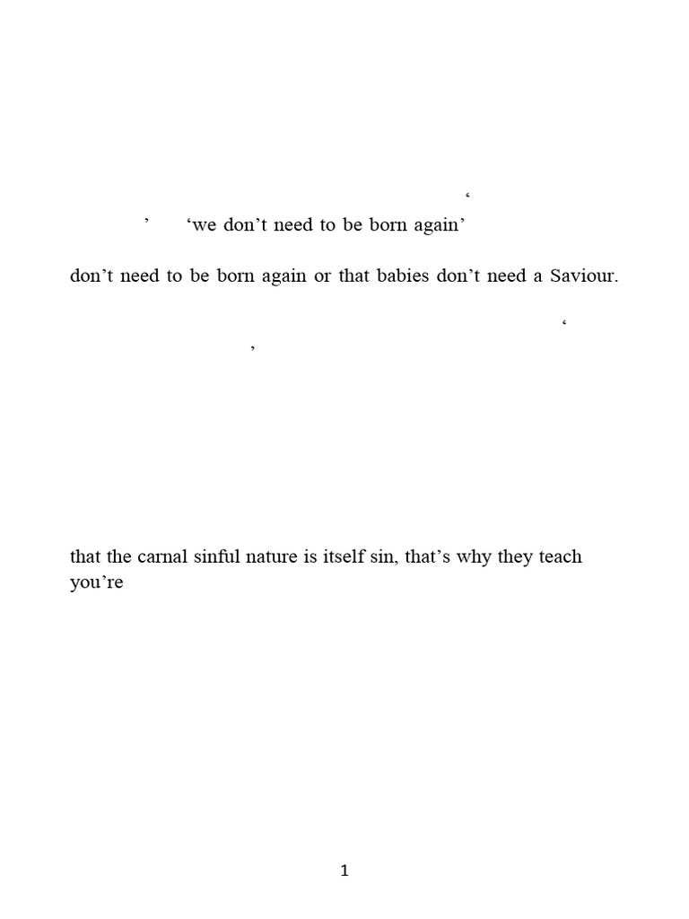 Born Sinners Examined | PDF | Born Again | Jesus