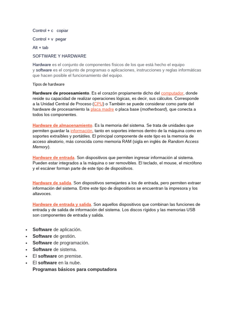 Tarea de Computacion Andy | PDF | Hardware de la computadora | Vídeo