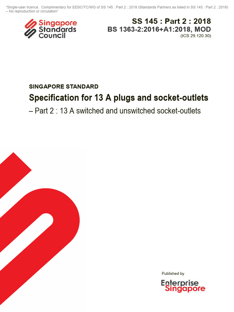 SS 145-2-2018 - Complimentary | PDF | Electrical Connector | Ac Power ...