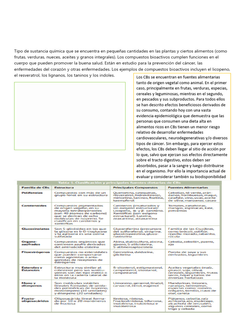 Alimentos Bioactivos: Salud y Prevención | PDF | Alimentos | Diabetes