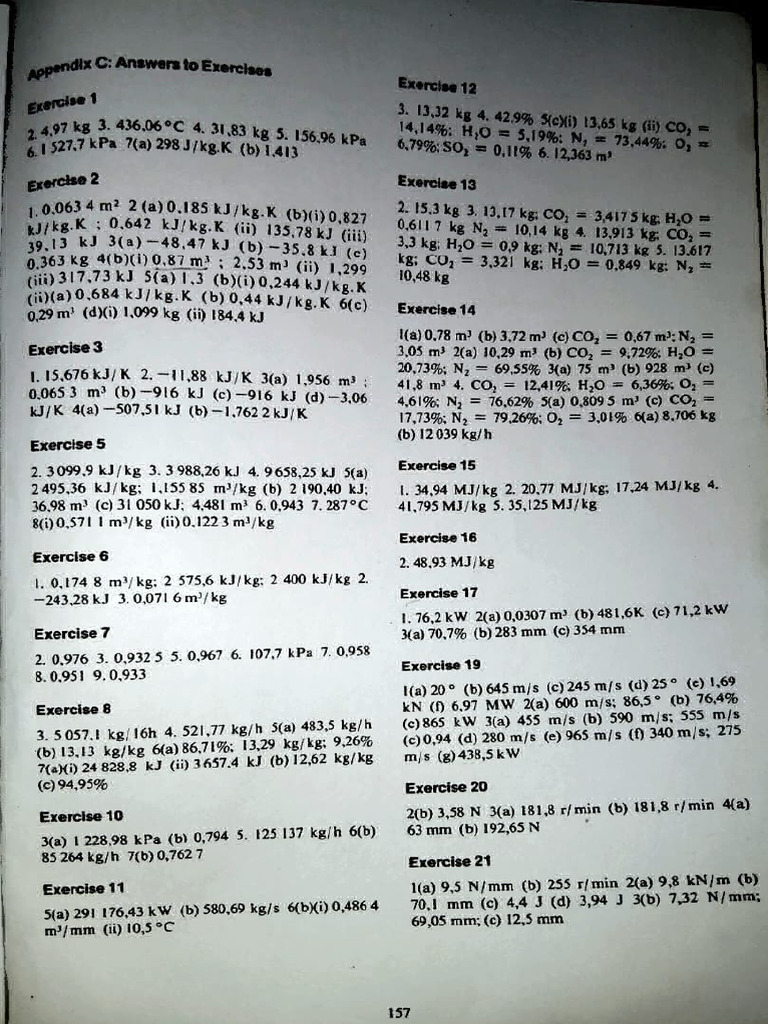 Engineering Exercise Solutions | PDF