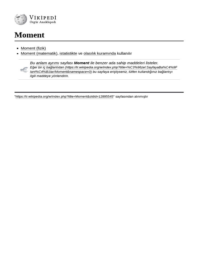 Moment | PDF