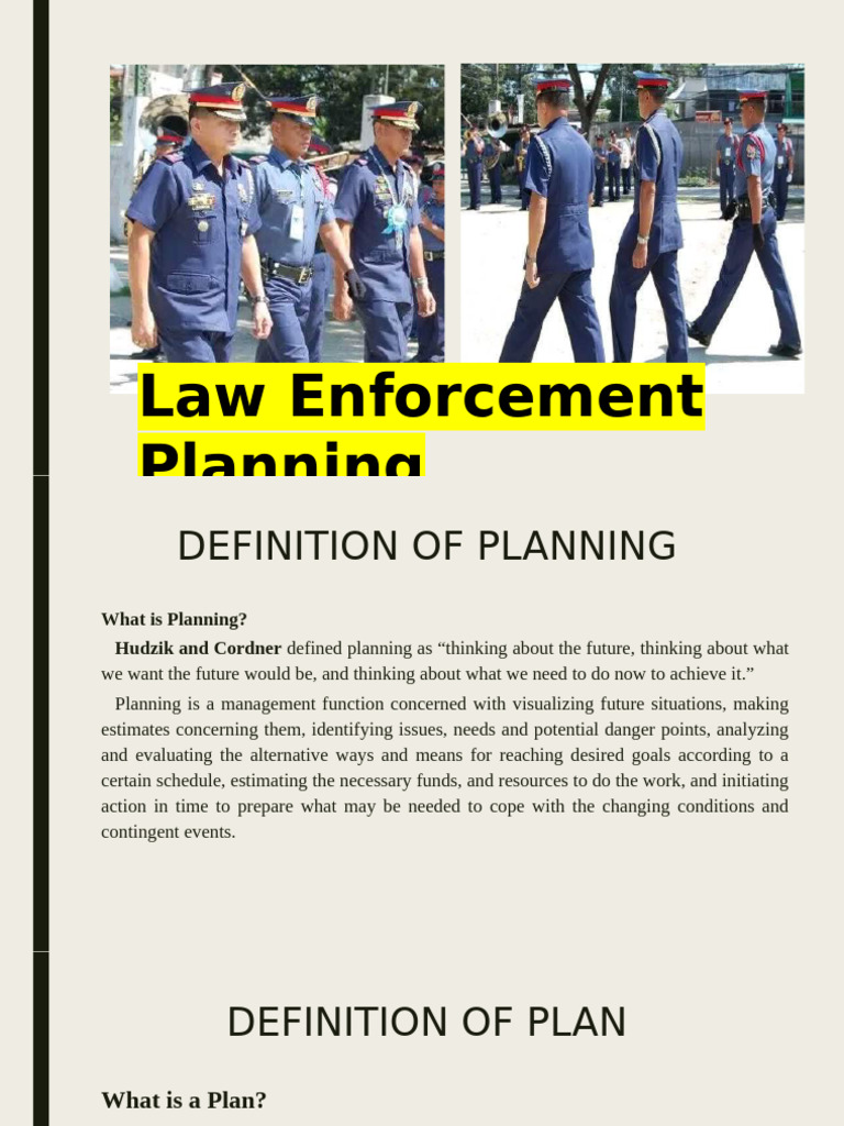Police Planning: Strategies and Doctrines | PDF | Planning | Police