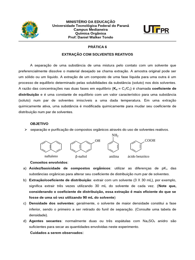 Extração com Solventes Reativos | PDF | Solvente | Química