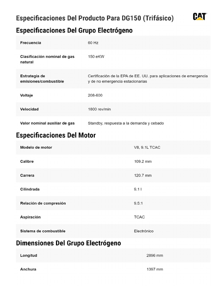 DG150 (Trifásico) | PDF