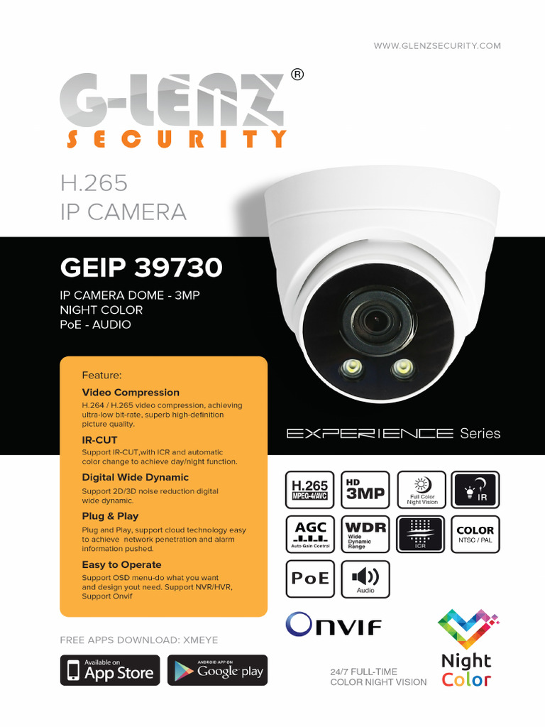 Glenz - IP Camera GEIP 39730 3MP NightColor | PDF