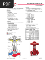 Kimray - High Pressure Control Valves Cut Sheets | PDF | Valve | Heat ...