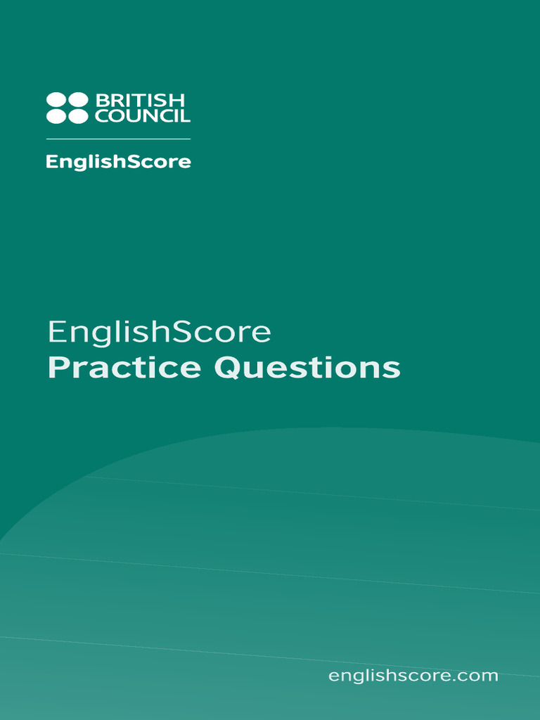 EnglishScore Practice Questions | PDF