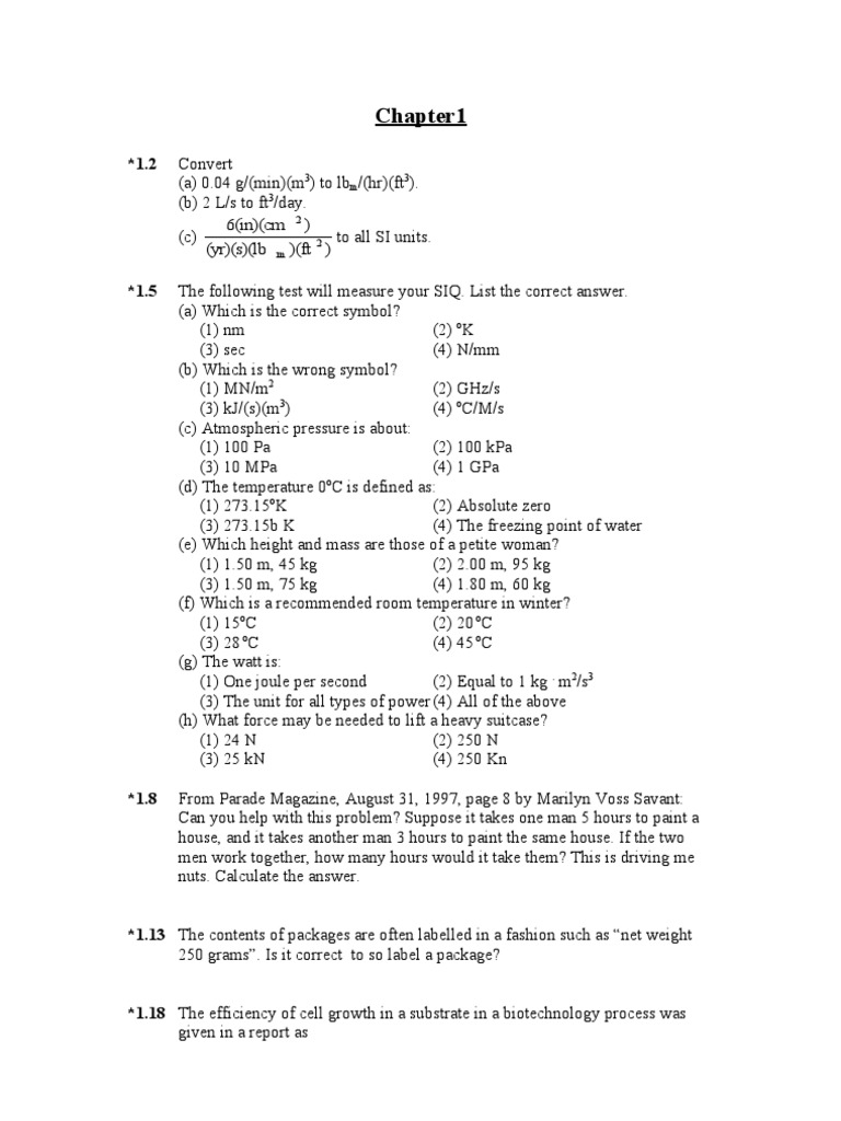 Chapter A | PDF | Mole (Unit) | Pascal (Unit)